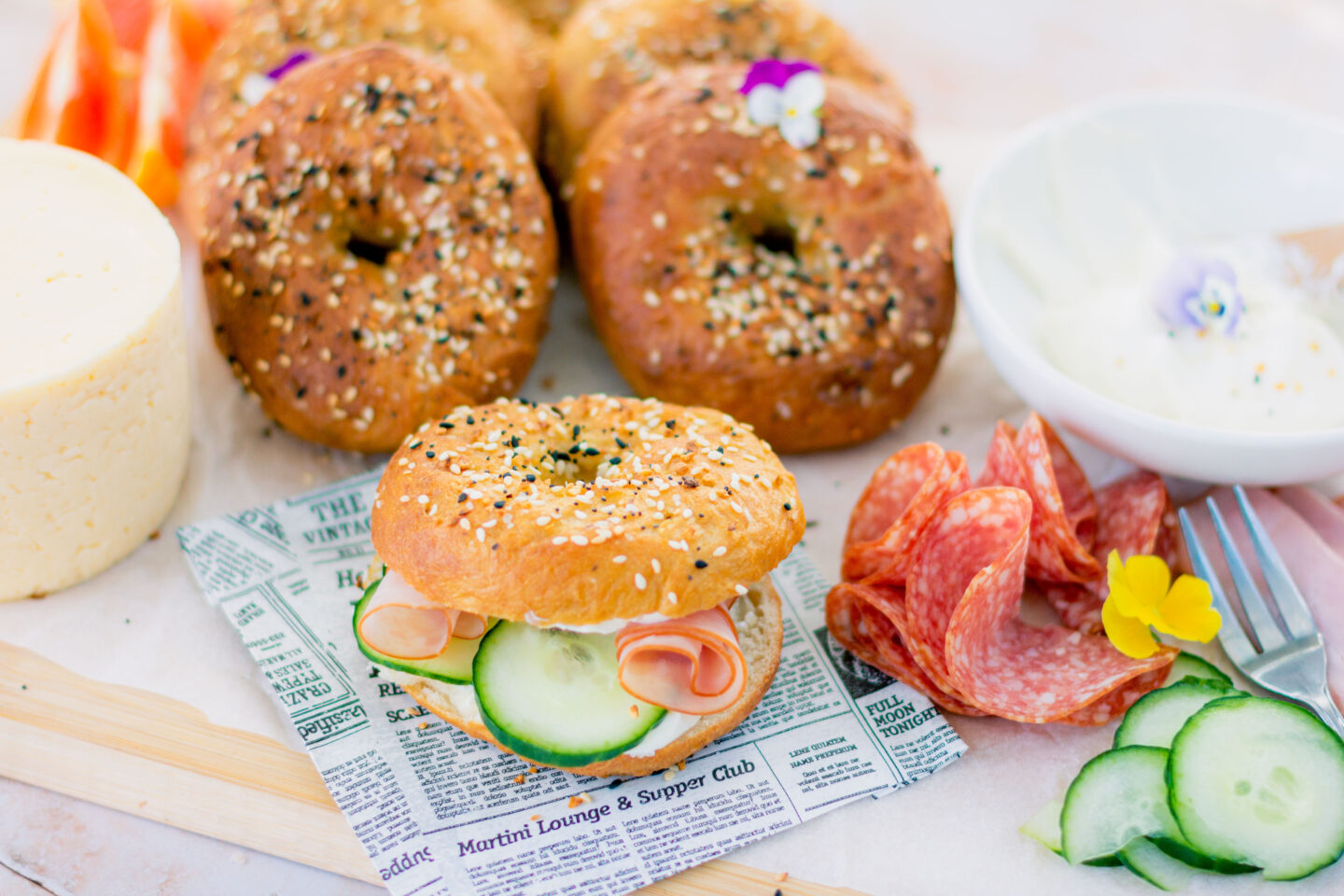 Ihanat bagel-sämpylät - Pullahiiren leivontanurkka